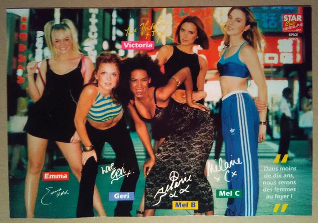 Magazine Pinup~ Spice Girls ~1990s ~geri Halliwell ~victoria Beckham