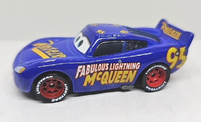MATTEL DISNEY PIXAR CARS 3 FABULOUS LIGHTNING McQUEEN #95 RUST-EZE BLUE ...