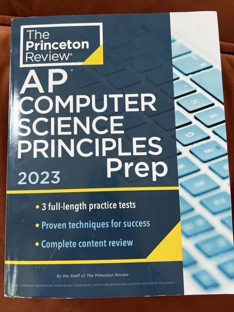 PRINCETON REVIEW AP Computer Science Principles Prep, 2023: 3 Practice ...