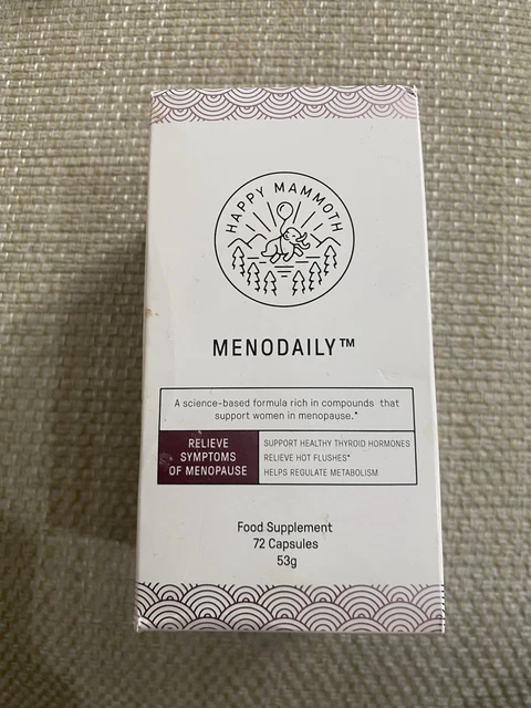HAPPY MAMMOTH MENODAILY Genuine menopause support £37.08 - PicClick UK
