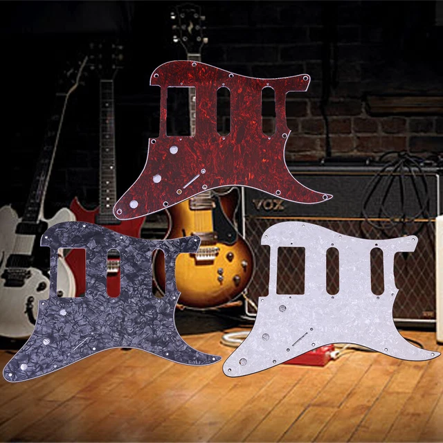 3 PLY ELECTRIC Guitar PVC Loaded Pickguard Protector for Fender Strat ...