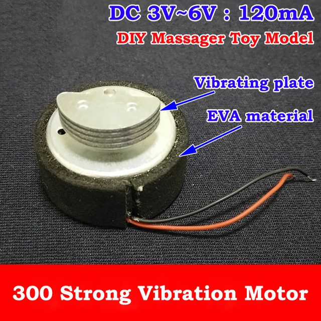 DC 3V~6V MINI Micro 300 Vibration Motor Carbon Brush DC Motor DIY Toy ...