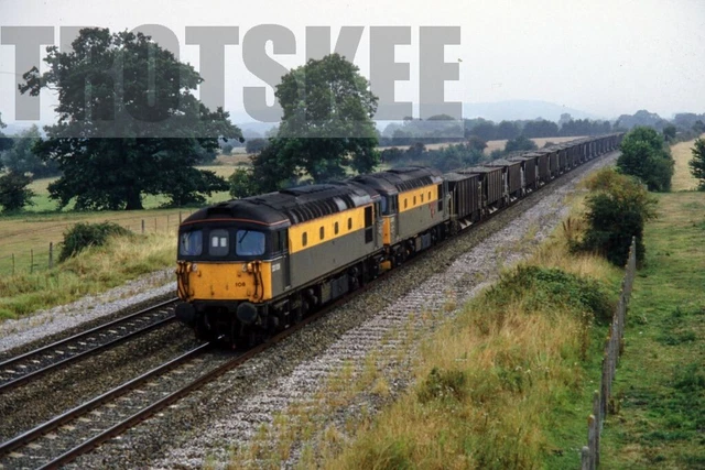 35MM SLIDE BR British Railways Diesel Loco Class 33 33108/202 Cogload ...