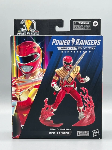 REMASTERED ARMORED RED RANGER Mighty Morphin Power Rangers Lightning ...