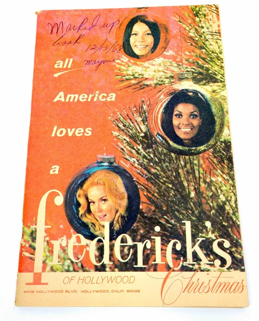 FREDERICK'S OF HOLLYWOOD 1968 Catalog Marked-Up Vol 22 Issue 106 ...