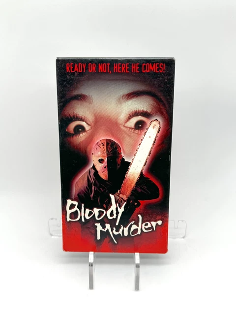 BLOODY MURDER VHS Cassette Tape Horror Slasher TESTED WORKING 2000 ...