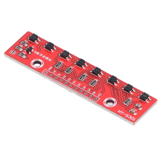 TRACKING MODULE 8 Channel Infrared Detection Sensor PCB 8bit Detector ...