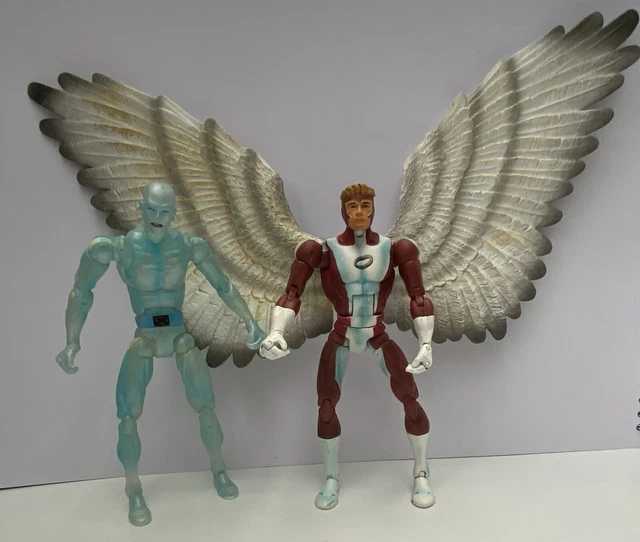 FIGURINES VINTAGE TOYBIZ Marvel Legends X-Men Iceman et Angel EUR 12,00 ...