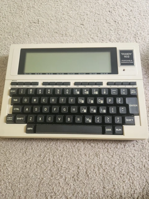 TANDY PORTABLE COMPUTER Model 102 from 1985 Turns On Read Description ...