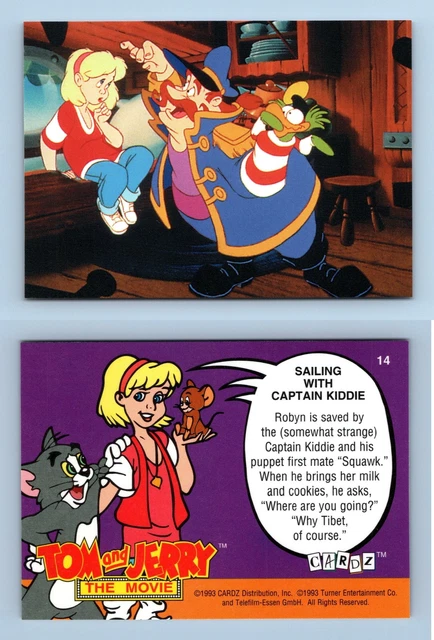 SAILING WITH CAPT. Kiddie #14 Tom & Jerry 1993 Cardz Trading Card £0.99 ...