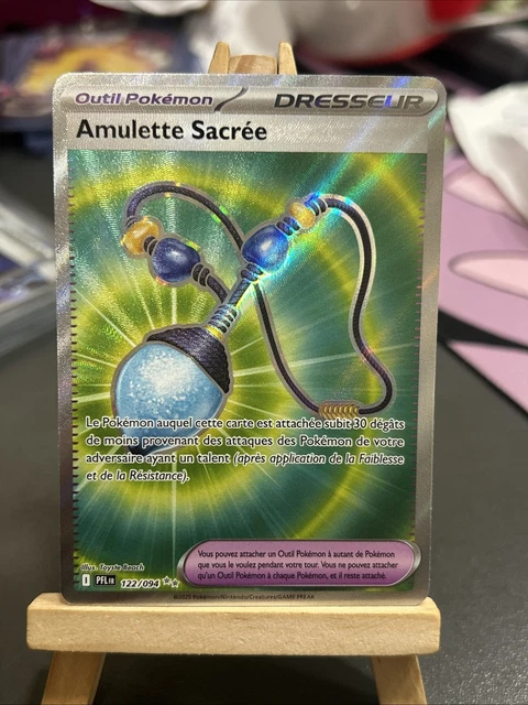 CARTE POKÉMON AMULETTE Sacrée 122/094 Flammes Fantasmagoriques ...