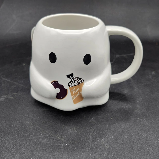 TIM HORTONS WHITE GHOST MUG 2025 HEAT COLOUR CHANGING NEW Halloween $49 ...