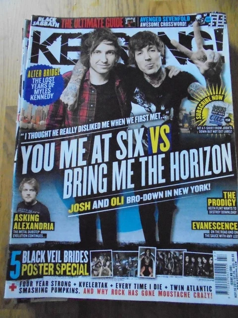 KERRANG! MAGAZINE 1391 (26 November 2011) Oli Sykes Josh Franceschi ...