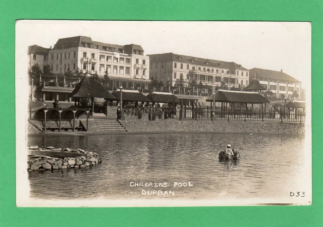 CHILDRENS POOL BEACH Durban South Africa RP pc unused AC10 £13.50 ...