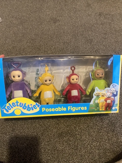 VINTAGE TELETUBBIES POSEABLE Figures Set NEW by Golden Bear 1996 £19.99 ...