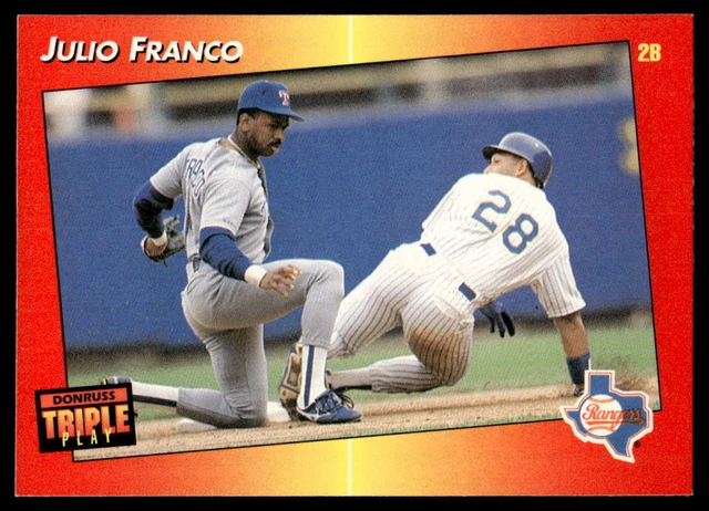 JULIO FRANCO #83 1992 triple jeu Texas Rangers EUR 1,68 - PicClick FR