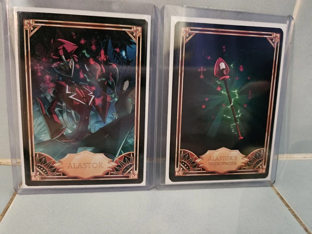 HAZBIN HOTEL TRADING Cards Tcg Alastor 03/50 And Alastor's Cane 04/50 ...