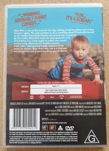 BABY'S DAY OUT (DVD, 1994) Au R4 GC $7.50 - PicClick AU