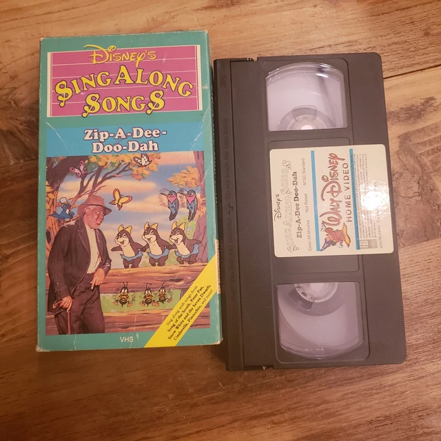 1986 ORIGINAL DISNEY'S Sing Along Songs Zip-A-Dee-Doo-Dah VHS Tape RARE ...