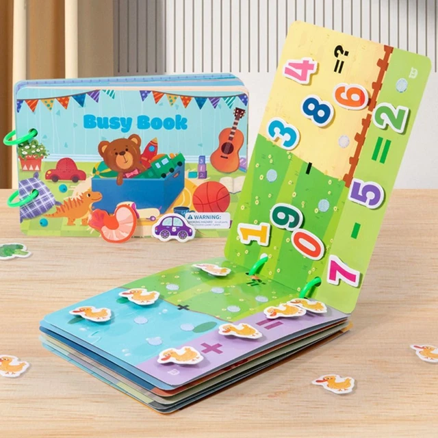 PVC BUSY CARD Paste Matching Cognition EVA Sticker Quiet Book Cute ...