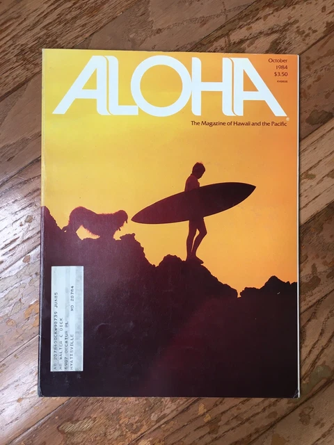COUVERTURE VINTAGE ALOHA Magazine d'Hawaï et du Pacifique OCTOBRE 1984 ...