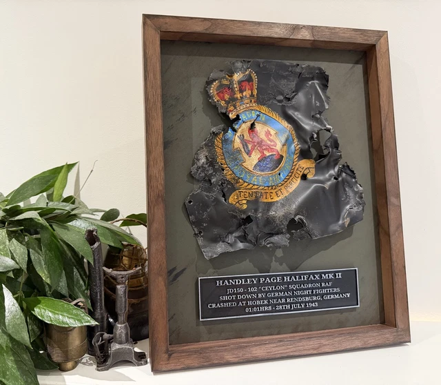 WW2 BRITISH RAF Halifax Jd150 Bomber Command Aircraft Panel Relic With ...