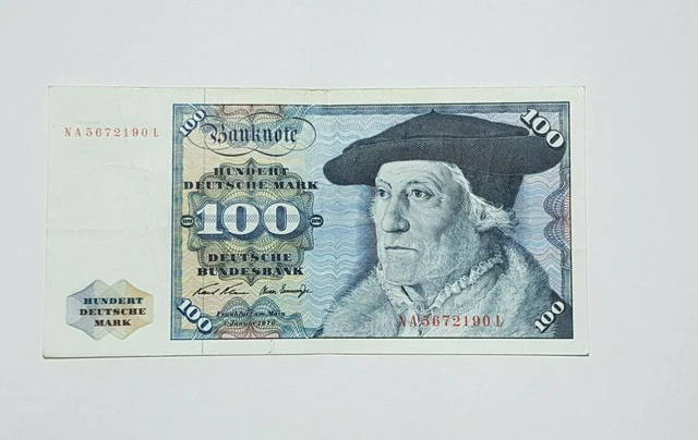 100 DEUTSCHE MARK Original 1977 Banknote Schein guter Zustand EUR 89,00 ...