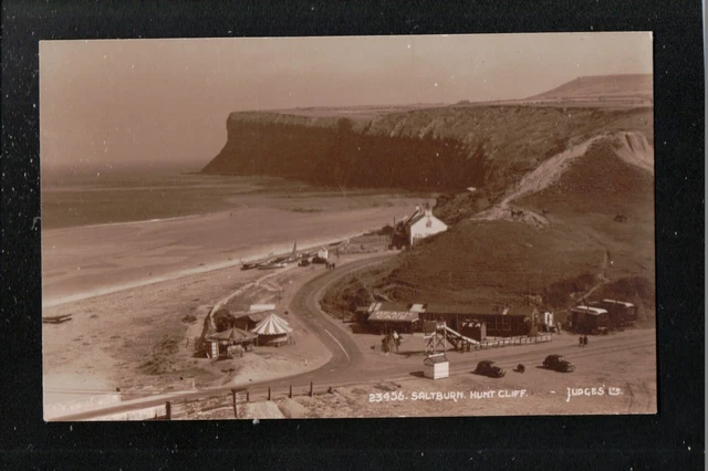 SALTBURN HUNT CLIFF 1930's ? Judges Postcard ~ Yorkshire ~ Super Image ...