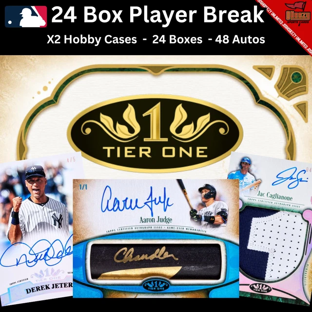 JACKSON HOLLIDAY 2026 Topps Tier One Baseball Player Break 24 Box 2 ...
