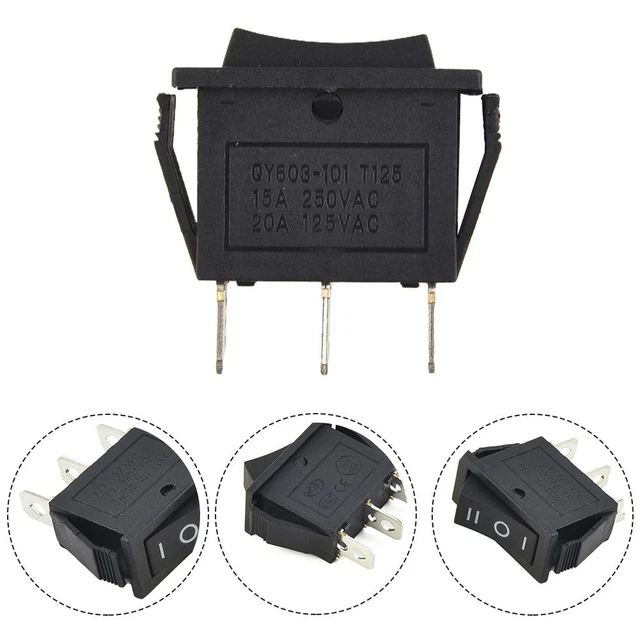 ROCKER SWITCHES PART 12V 16A 250VAC 3 Position Accessory Boat For Car ...