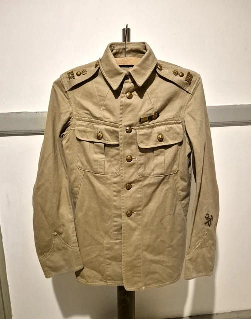ORIGINAL WW2 BRITISH Army Royal Fusiliers Desert Khaki Drill Tunic 1941 ...