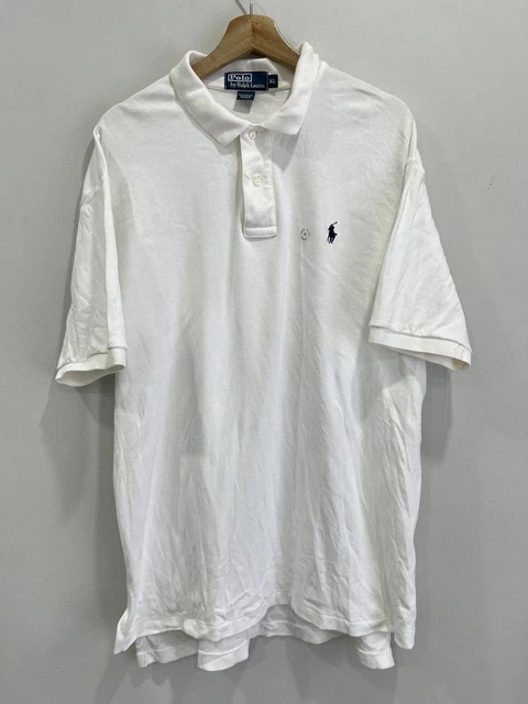 VINTAGE RALPH LAUREN Polo Shirt white £56.50 - PicClick UK