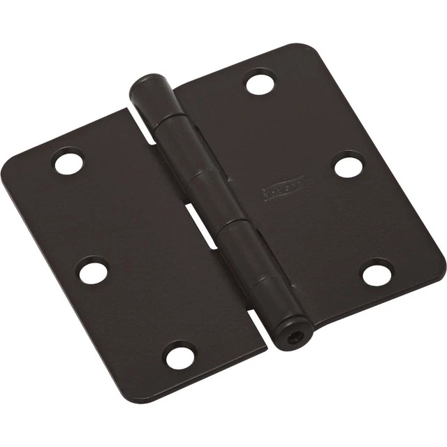 NATIONAL 3 1 2 IN X 1 4 In Radius Oil Rubbed Bronze Door Hinge 3
