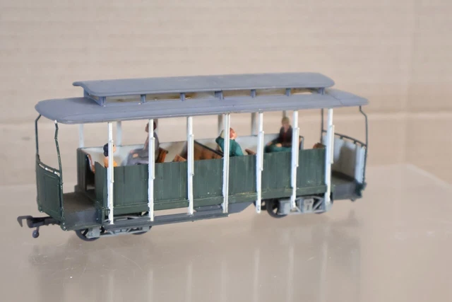 KIT BUILT O-16.5 NARROW GAUGE OPEN TROLLEY TRAM CAR COACH 2om £29.50 ...
