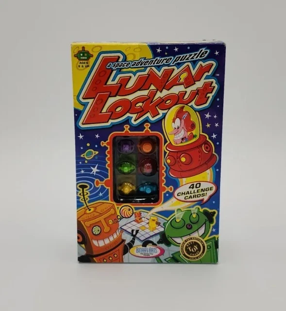 RARE VINTAGE 2000 Binary Arts Corp Lunar Lockout Board Game - Complete ...