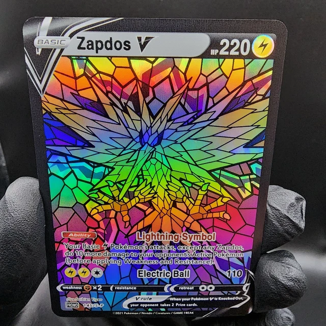 POKEMON ZAPDOS STAIN Glass Custom Made Fan Art Holo $13.14 - PicClick AU