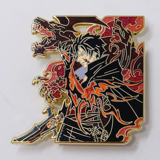 FINAL FANTASY XVI Clive Rosfield Ifrit Transformation Enamel Pin Figure ...