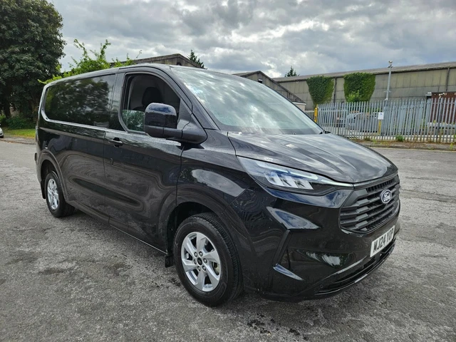 2024 24 FORD Transit Custom 2.0 EcoBlue 136 Van Limited Black Damaged ...