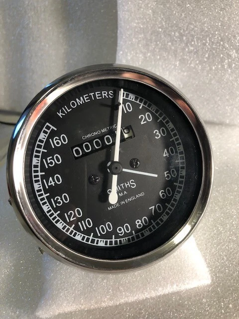 SMITHS-TACHIMETRO CONTACHILOMETRI ɸ80MM - Moto d'epoca - 160 Km/h ...