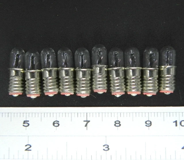 BULB L.E.D./E5 - Tubular 5mm 12 Volts Transparent - Pack of 10 £9.44 ...