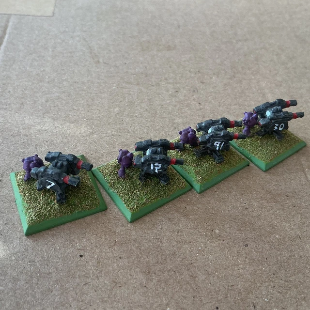 EPIC 40K SPACE Marine Metal Imperial Tarantula x4 Painted and Based £12 ...