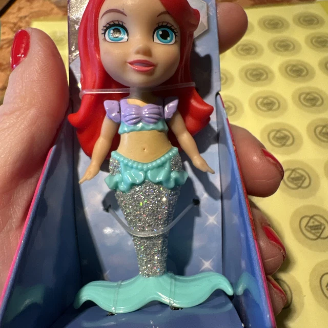 DISNEY PRINCESS POSEABLE Mini Doll Miniature 3" ~ ARIEL mermaid by ...