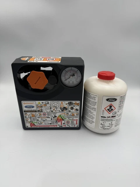 GENUINE FORD TRANSIT Tyre Puncture Repair Kit Pump Inflator Sealant ...