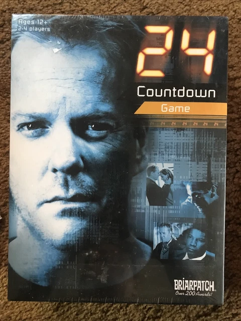 24, COUNTDOWN BOARD Game, TV Show, Jack Bauer, 20th Century Fox **NEW ...