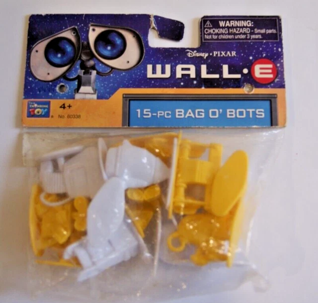 DISNEY PIXAR WALL-E Wall E 15 pieces Bag o' Bots Toy Figures Robots ...