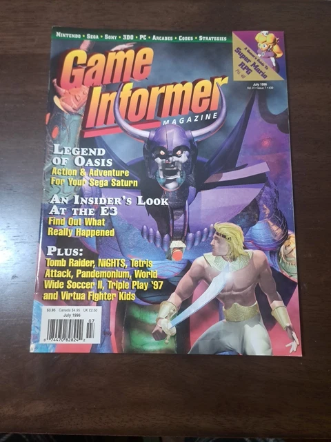 GAME INFORMER MAGAZINE July 1996 vol VI issue 7 #39 "Legend of Oasis" £ ...