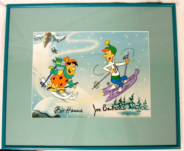 FLINTSTONES JETSONS CEL hanna barbera signed downhill dads artist proof number 2 £1,352.76 ...