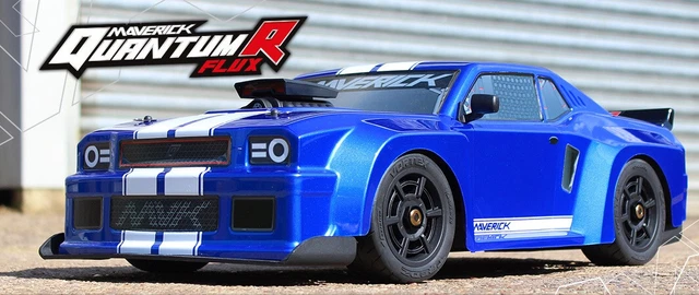 HPI MAVERICK QUANTUM R FLUX Muscle Car BRUSHLESS (Blu) RTR 1:8 RC ...