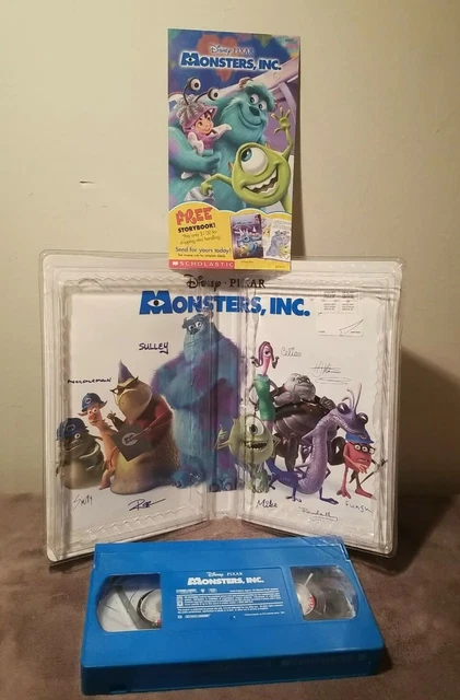 MONSTERS, INC. VHS, 2002 Clam Shell Disney Pixar Billy Crystal John ...