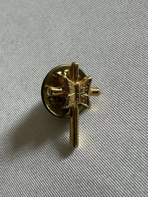 VINTAGE CROSS CRUCIFIX & Butterfly Hat Tie Tac Lapel Pin Brooch K47 $13 ...